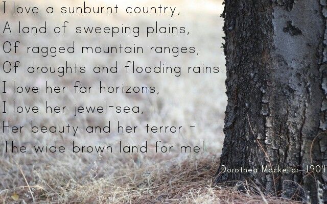 I love a sunburnt country | Australian Children’s Poetry