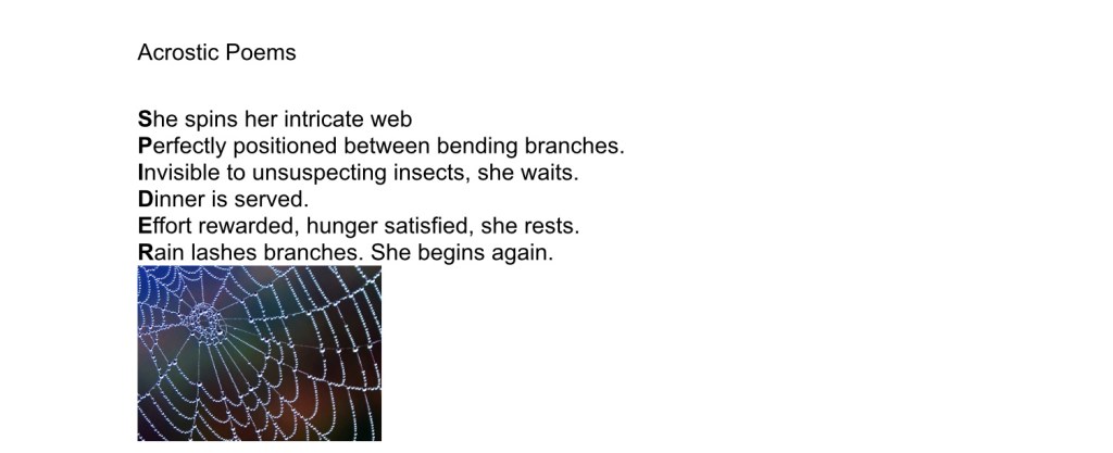 Acrostic Poem | Australian Children’s Poetry