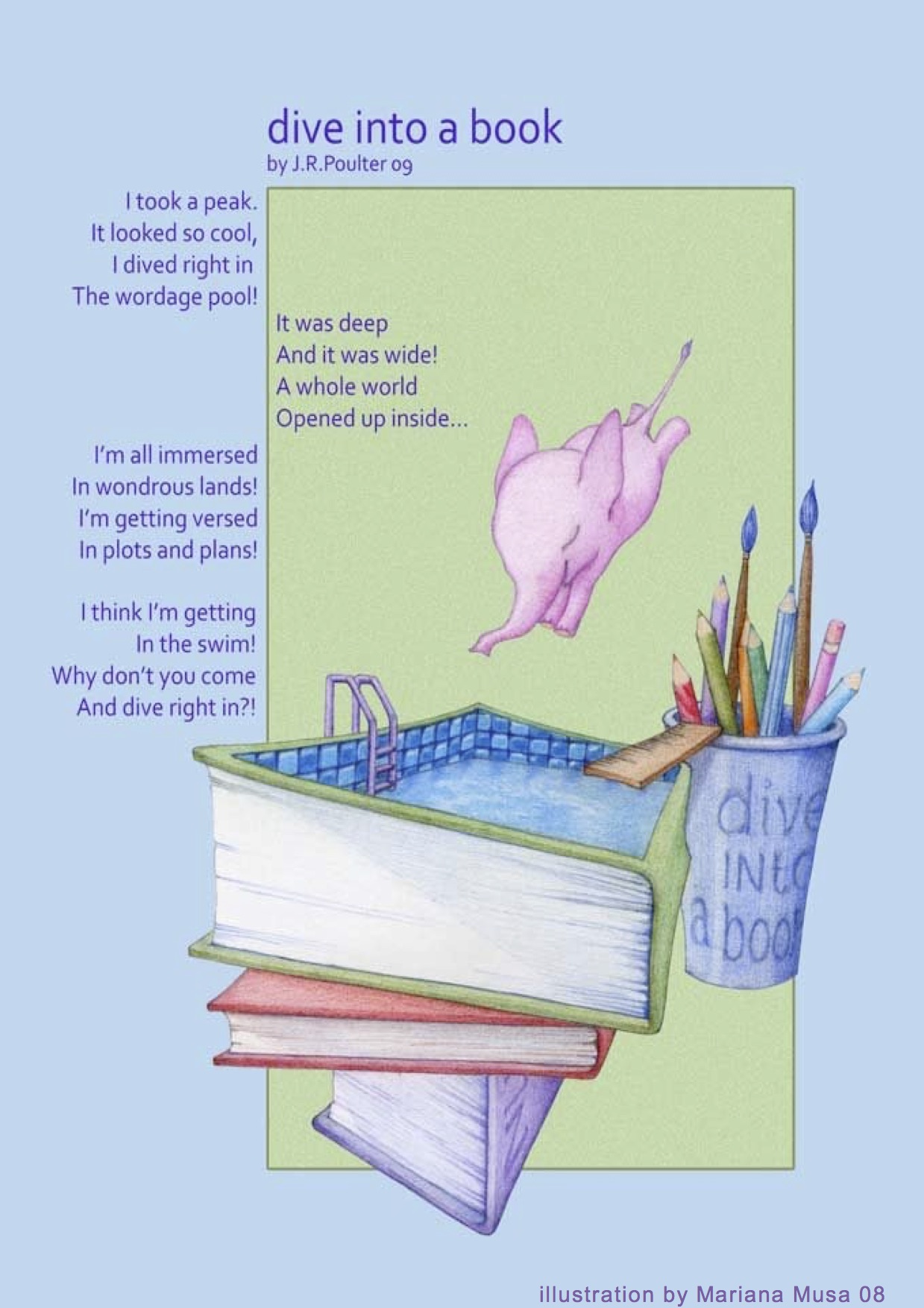 “Dive into a book” by J.R. Poulter | Australian Children’s Poetry