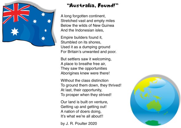 “Australia, Found” by J. R. Poulter | Australian Children’s Poetry