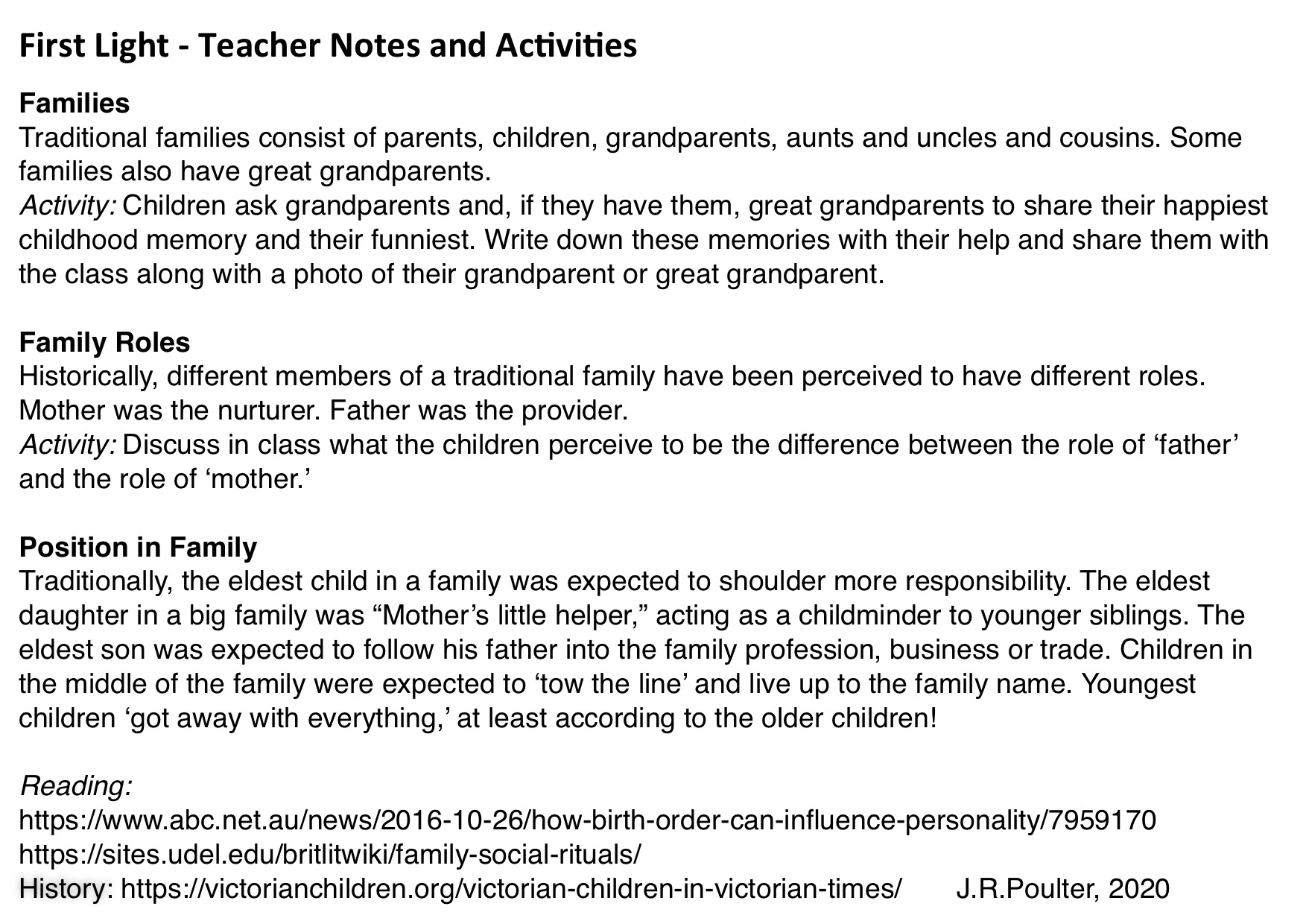 Children’s poem with teacher notes | Australian Children’s Poetry