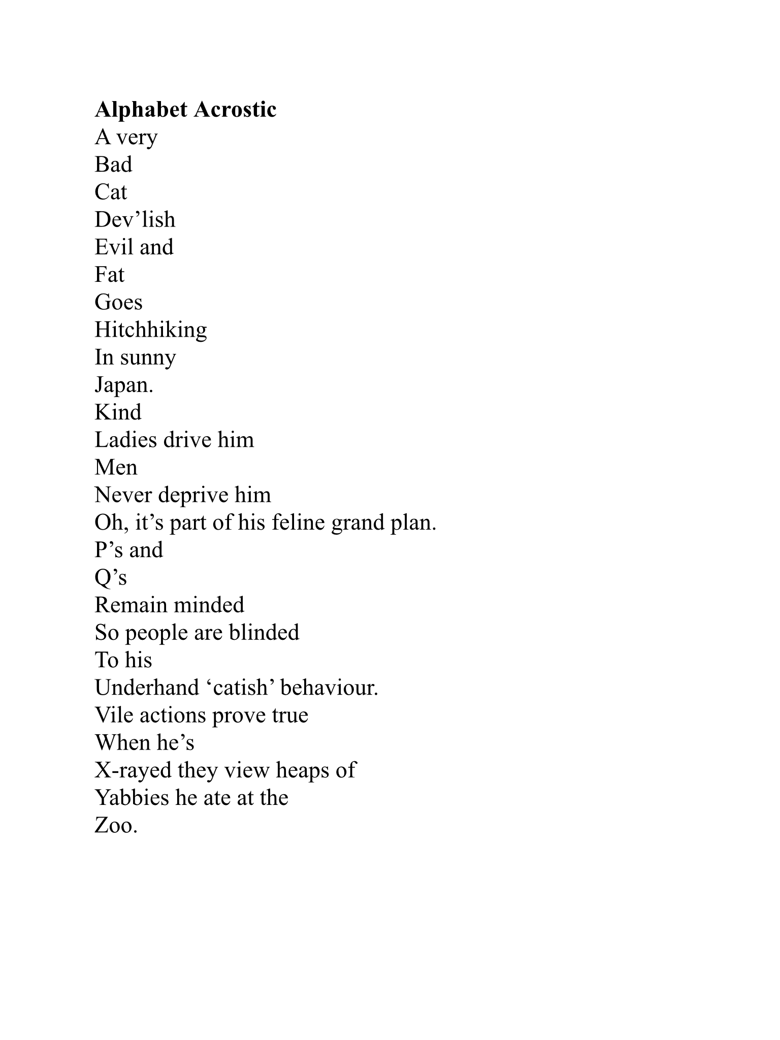 Alphabet Poem My Alphabet Poem Worksheet For 3rd 5th Grade | Lesson