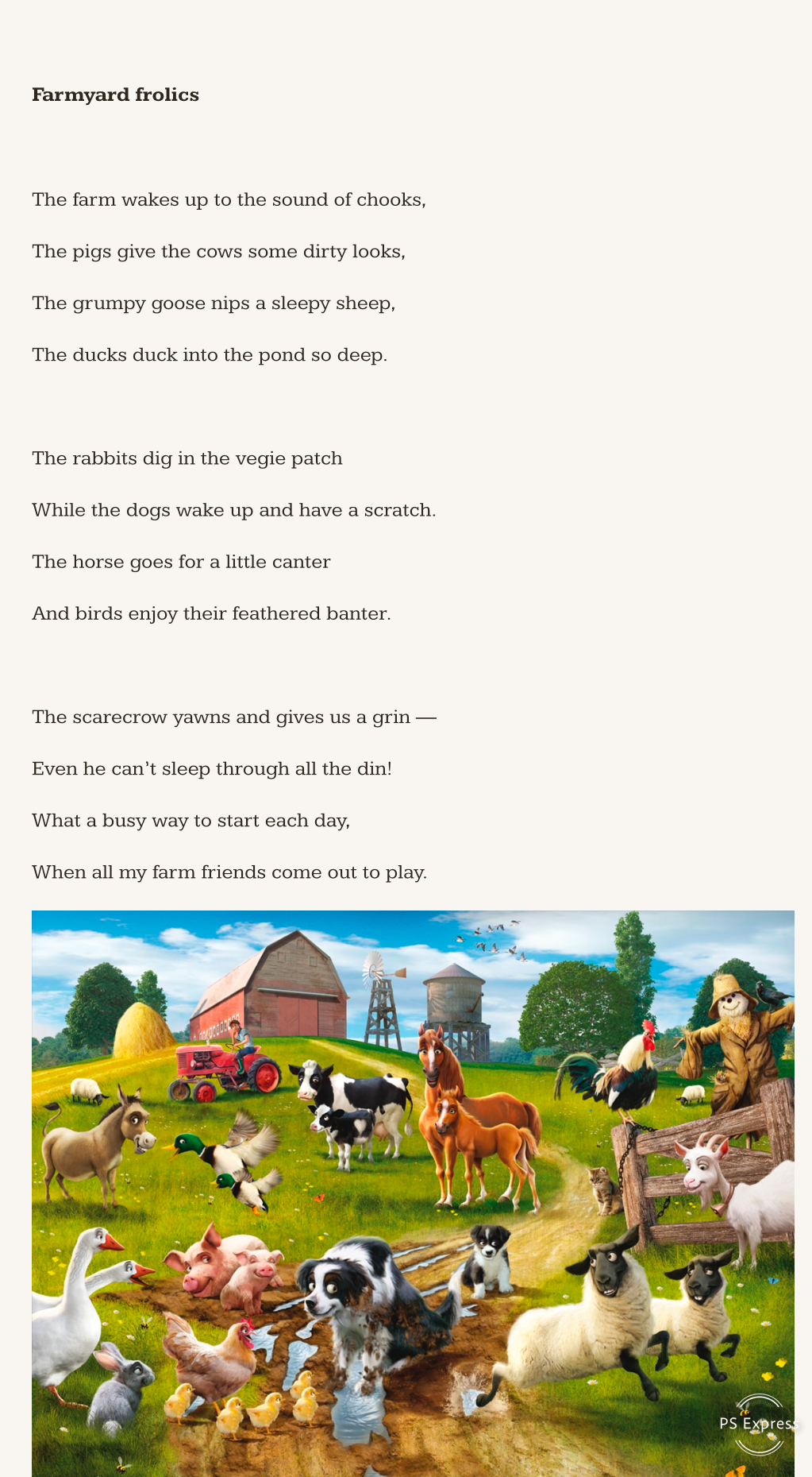 “Farmyard frolics” by James Aitchison | Australian Children’s Poetry