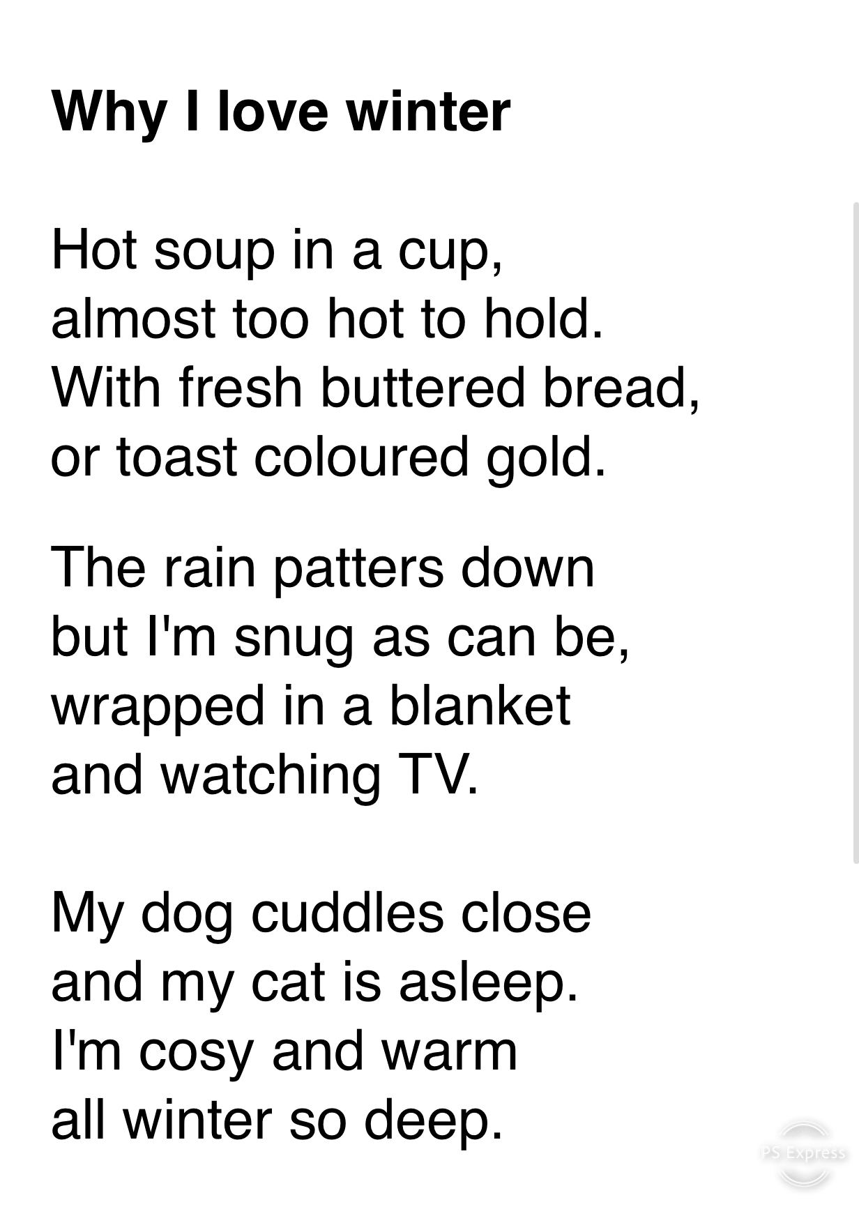 “Why I love winter” by James Aitchison | Australian Children’s Poetry