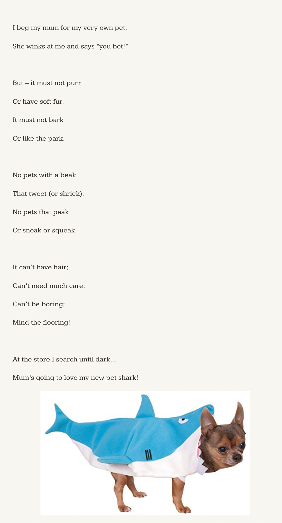 “My Pet” by Louise Pocock | Australian Children’s Poetry